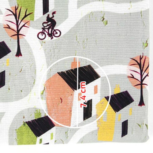 Cotton Fabric House Fabric by the Yard 54" Wide SY Mm's My Village - Etsy