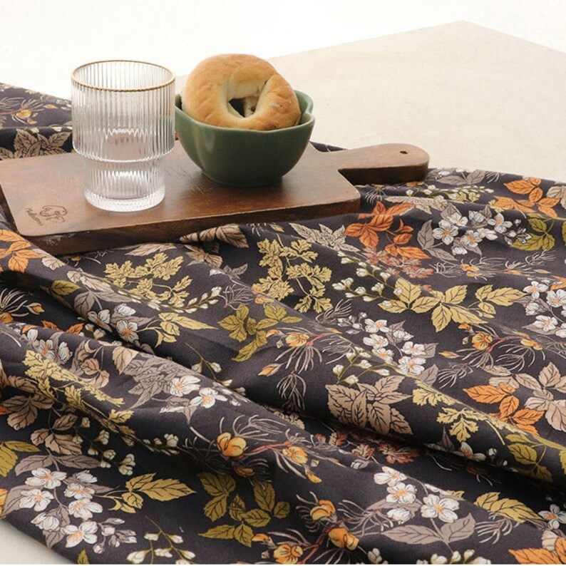 Premium Quality Cotton Fabric by the Yard Flower Fabric - Etsy