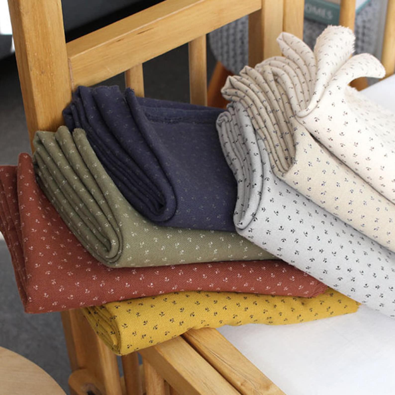 Cotton Fleece Fabric by the Yard Flower Fabric 58 Wide | Etsy