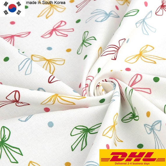 Cotton Fabric Ribbon Fabric by the Yard 44 Wide SY - Etsy