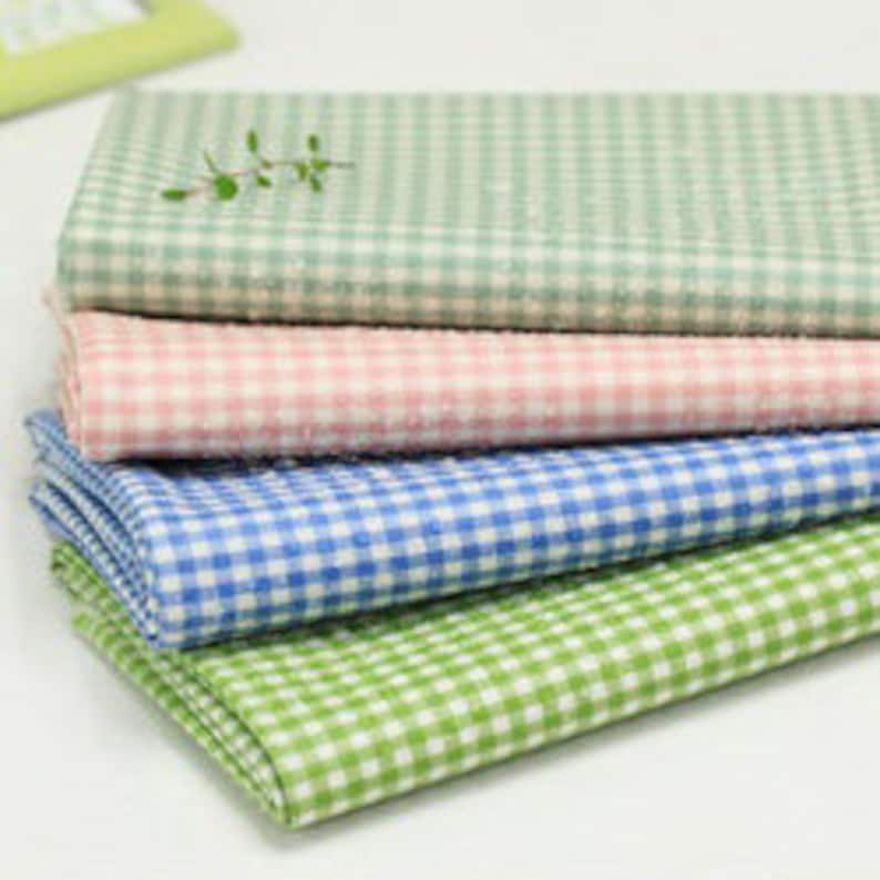 Premium Quality Laminated Cotton Fabric by the Yard Check - Etsy