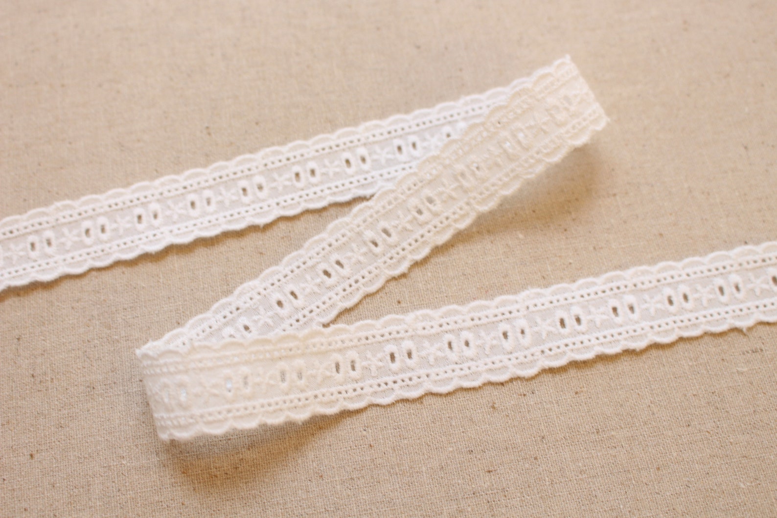 14yds Broderie Anglaise Cotton Vintage Wedding Ribbon Eyelet - Etsy