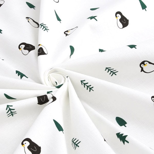 Penguin Fabric - Etsy