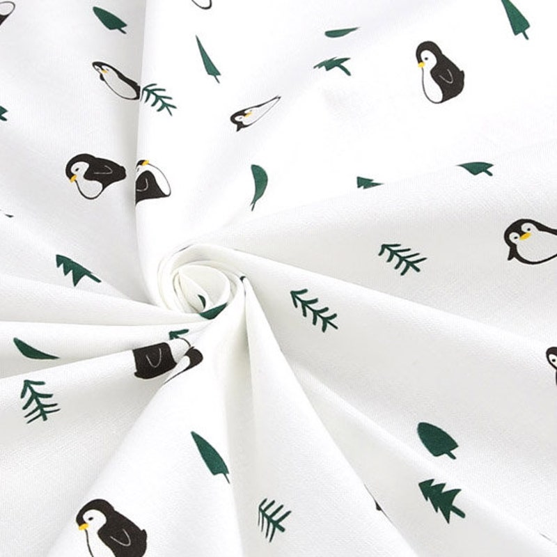 Penguin Fabric - Etsy