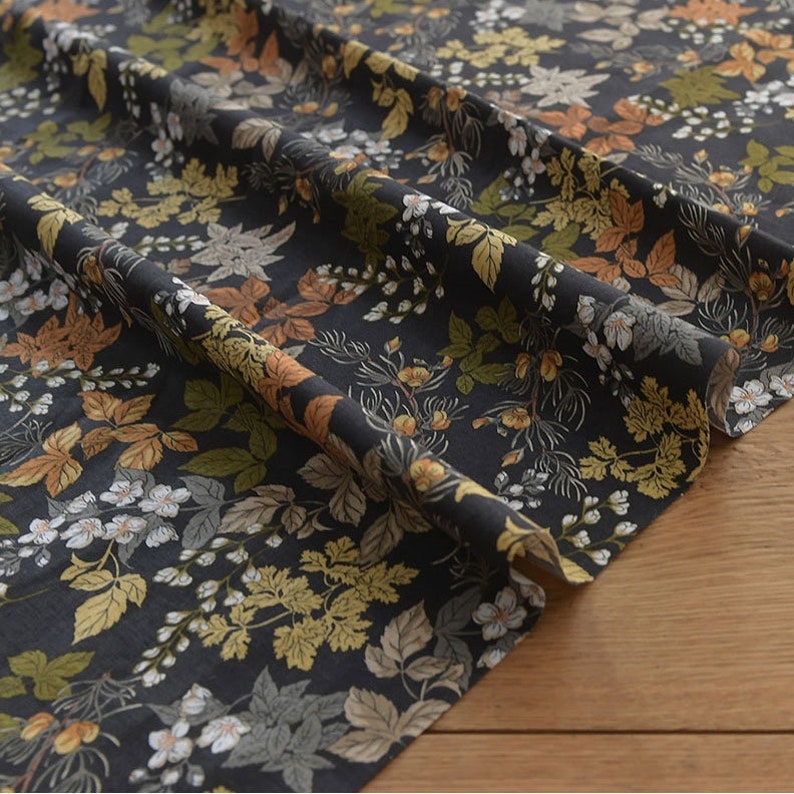 Premium Quality Cotton Fabric by the Yard Flower Fabric - Etsy