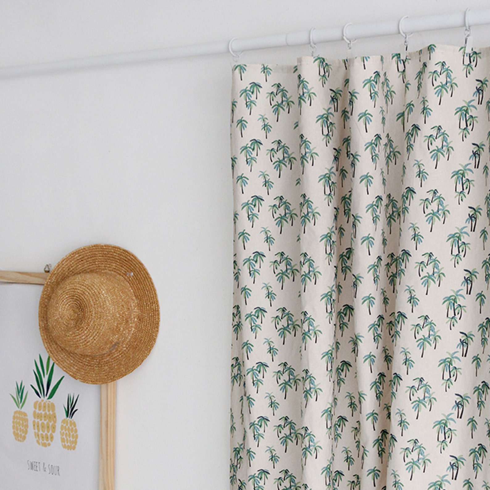 Cotton Fabric Palm Trees Fabric by the Yard 44 Wide Cozy - Etsy UK