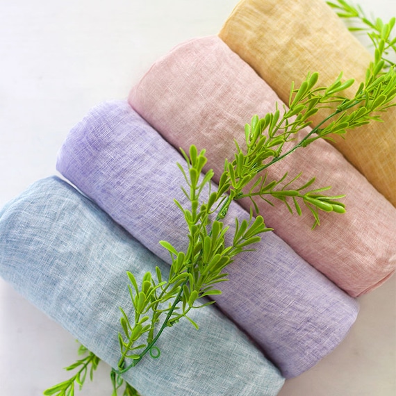 Premium Quality Muslin Linen Fabric by the Yard Gauze Solid - Etsy