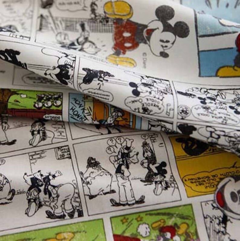 Disney Cotton Fabric Character Fabric by the Yard 44 - Etsy