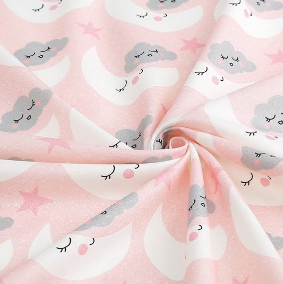 Cotton Fabric Moon Fabric by the Yard 44 Wide SY sweet | Etsy