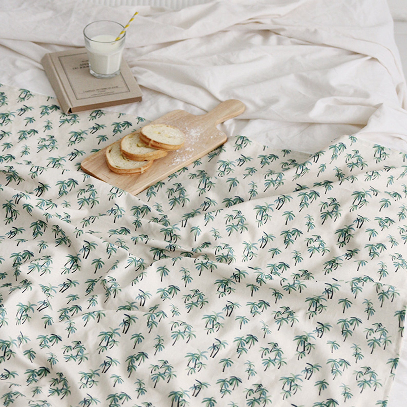 Cotton Fabric Palm Trees Fabric by the Yard 44 Wide Cozy - Etsy UK