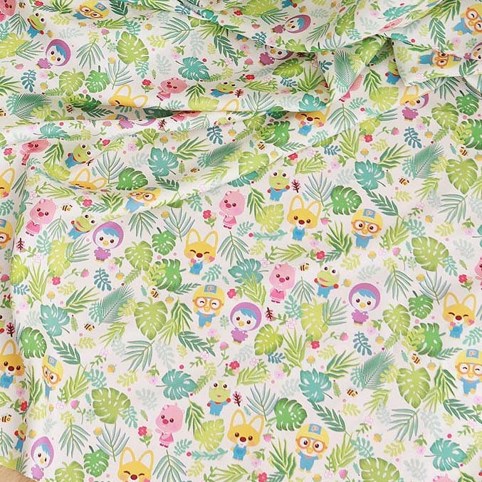 Rayon Fabric Character Fabric by the Yard 59" Wide SG Pororo ...