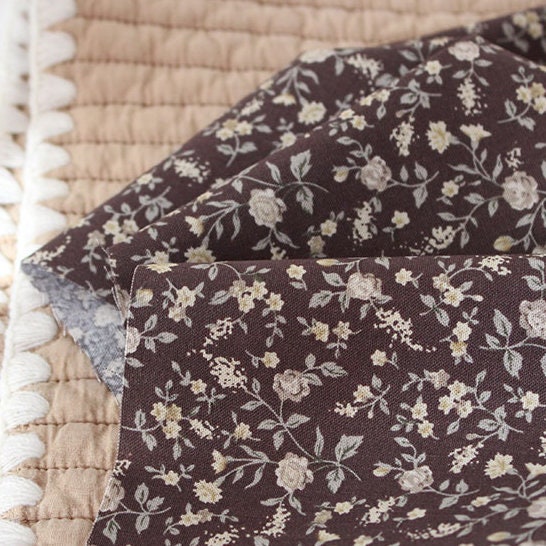 Premium Quality Cotton Fabric by the Yard Flower Fabric | Etsy