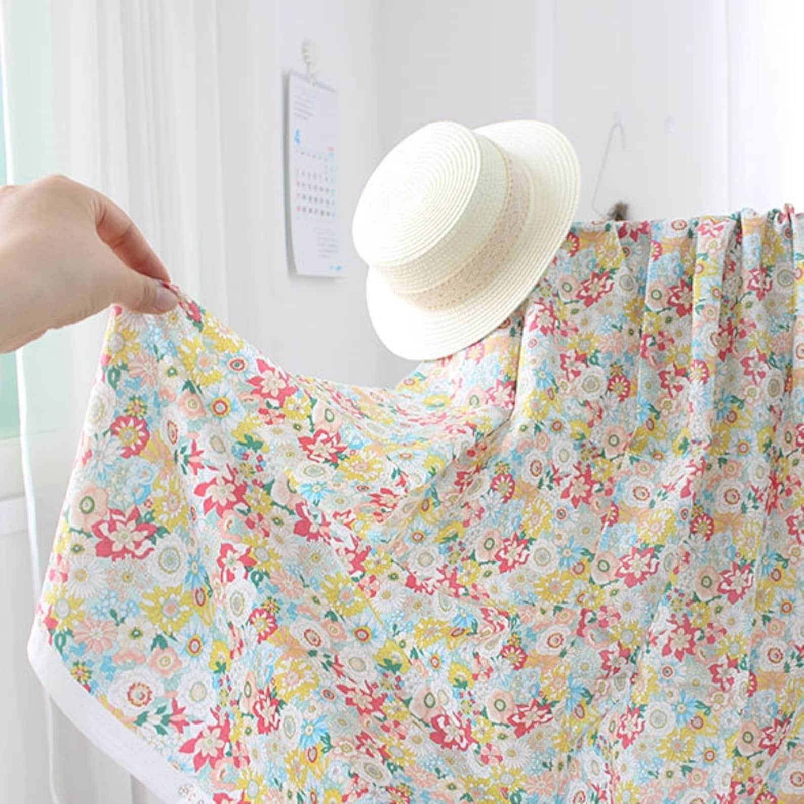 Premium Quality Cotton Asa Fabric Vintage Flower by the Yard 60" Wide ...