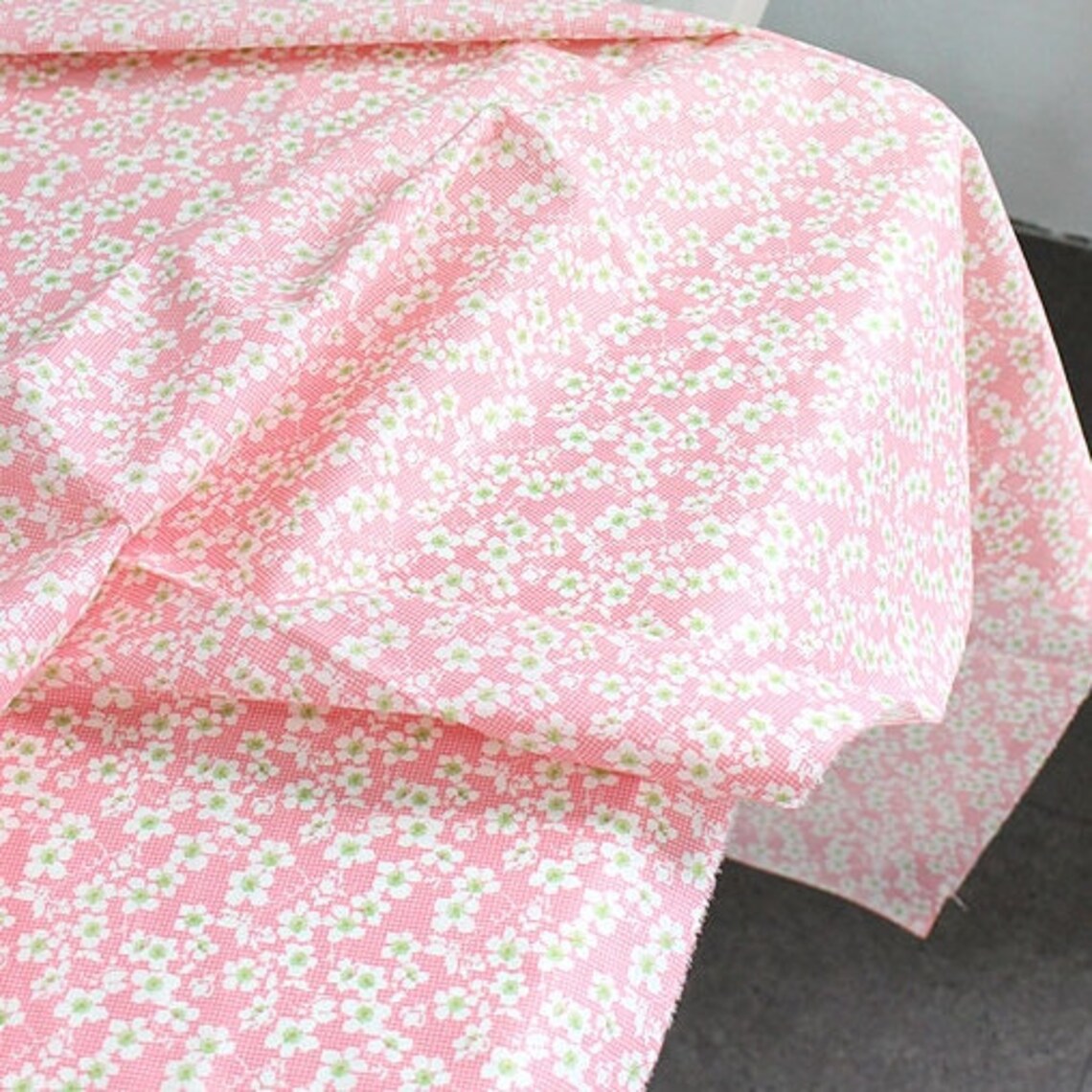 Premium Quality Asa Cotton Fabric by the Yard Vintage Flower 60" Wide ...