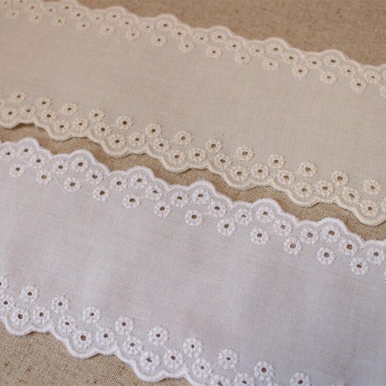 14yds Broderie Anglaise Cotton Eyelet Lace Trim 3.18cm - Etsy