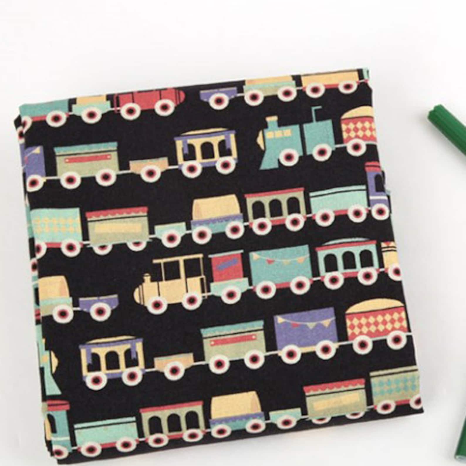 Cotton Fabric by the Yard Train Fabric 44 Wide KW Toy | Etsy