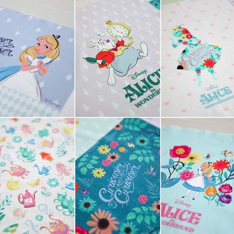 Disney Cotton Linen Fabric Character Fabric by the Yard | Etsy