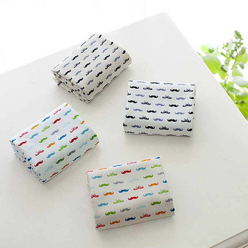 Mustache Fabrics - Etsy