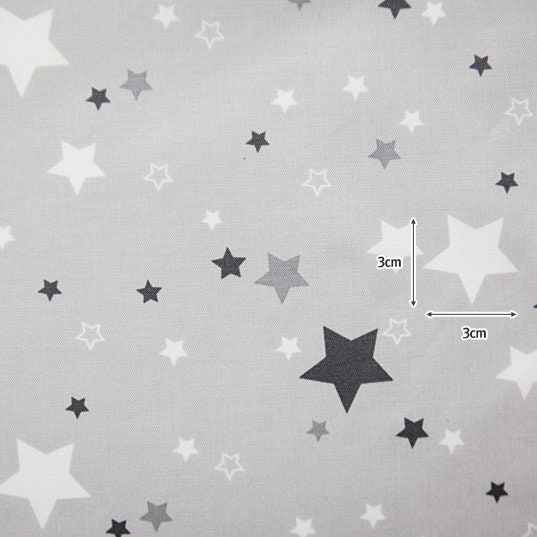 Cotton Fabric by the Yard Star Fabric 44" Wide SG Star Light Laceking ...