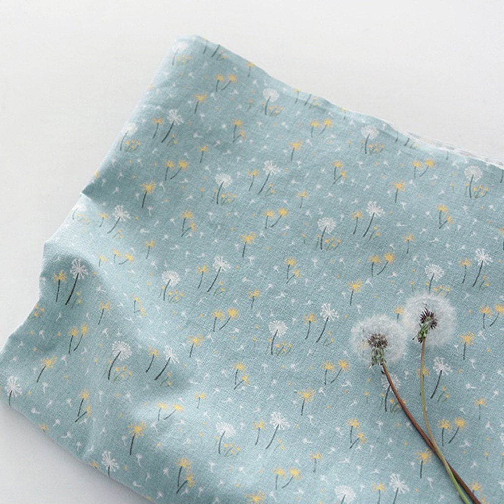 Dandelion Pattern Cotton Fabric Dandelion Flower Fabric by the Yard 44 ...