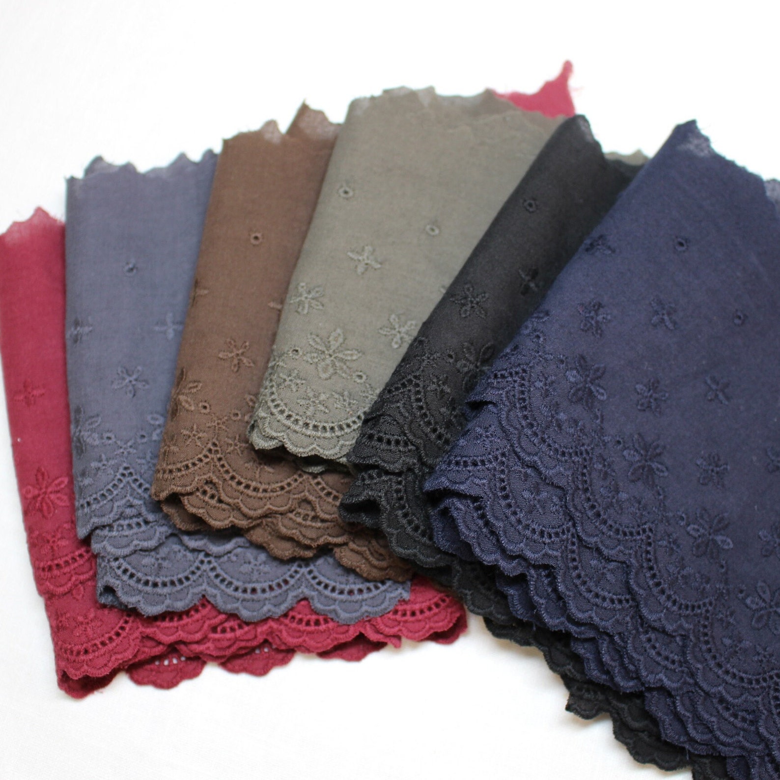 Premium Quality 1yds Broderie Anglaise Eyelet Cotton Lace Trim 4.5"(11 ...