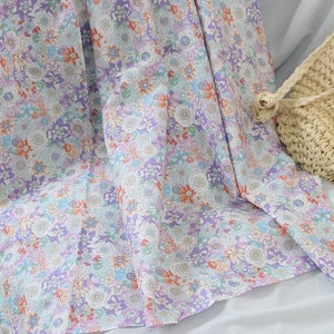 Premium Quality Cotton Asa Fabric Vintage Flower by the Yard 60" Wide ...