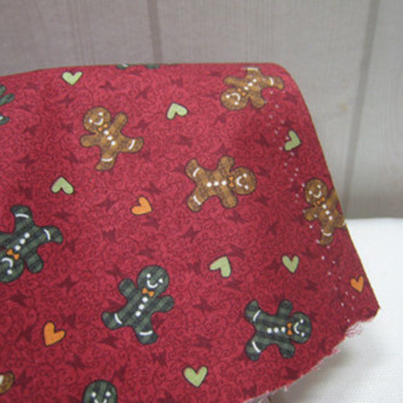 Cotton Fabric by the Yard Gingerbread Man Character Fabric - Etsy