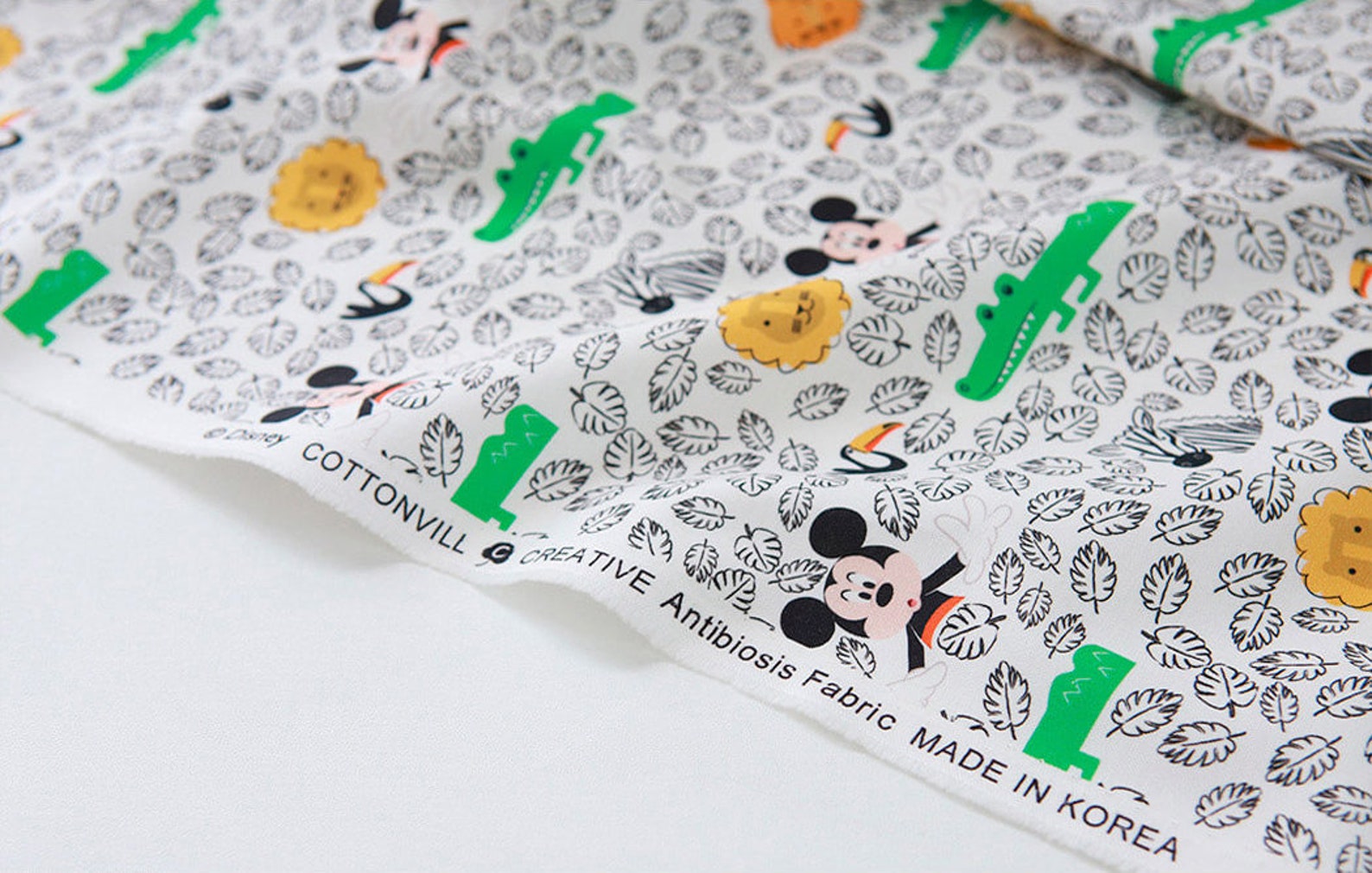 Disney Cotton Fabric by the Yard Mickey Character Fabric 44" Wide SG ...
