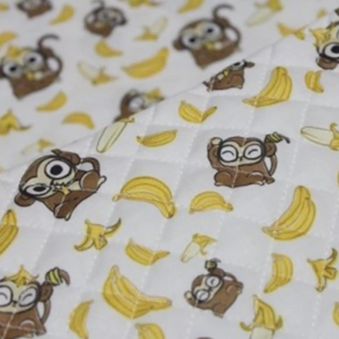 Quilted Cotton Fabric BH Lovely Monkey B2205 by the Yard 44 ...