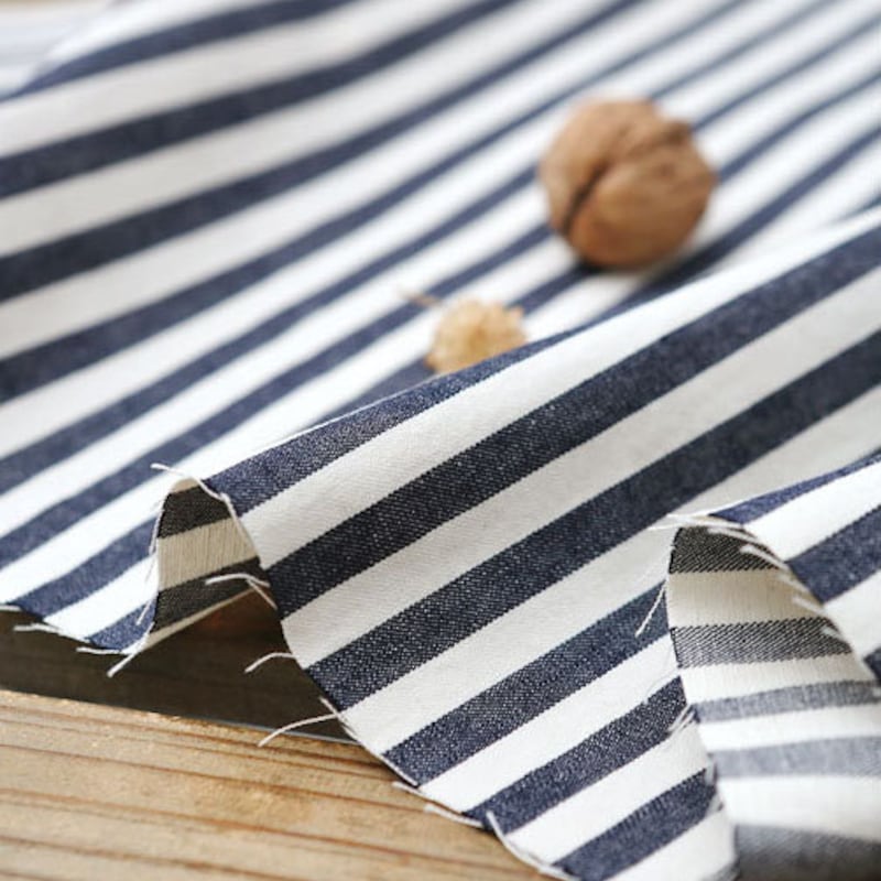 Wide Stripe Fabric - Etsy