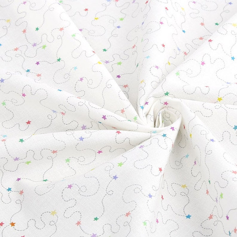 Cotton Fabric Star Fabric by the Yard 44 Wide SY Meteor | Etsy