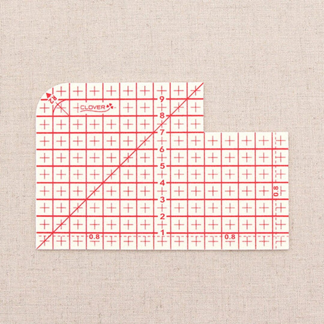 Premium Quality Heat Iron Ruler Clover Iron Scale Hot Hemmer Craft DIY ...