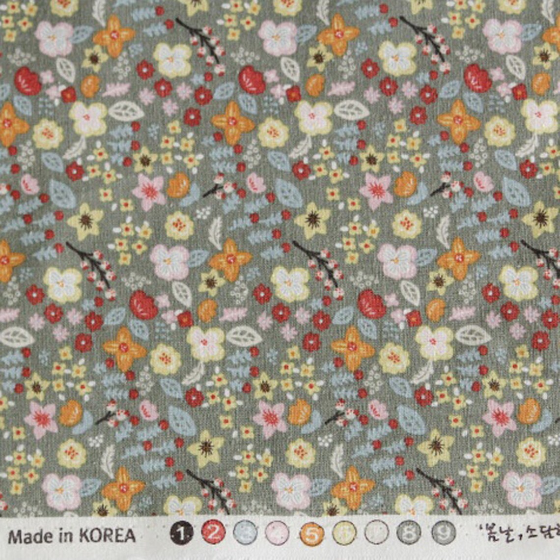 Cotton Fabric Wildflower Fabric by the Yard 44 Wide Cozy | Etsy