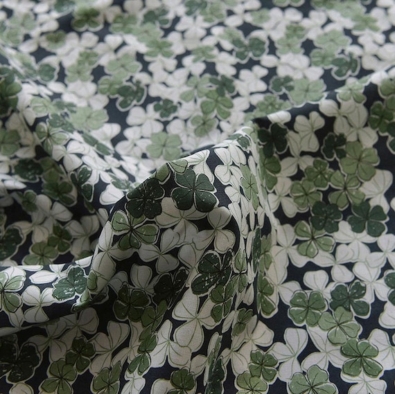 Cotton Fabric Clover Fabric by the Yard 44 Wide Cozy - Etsy