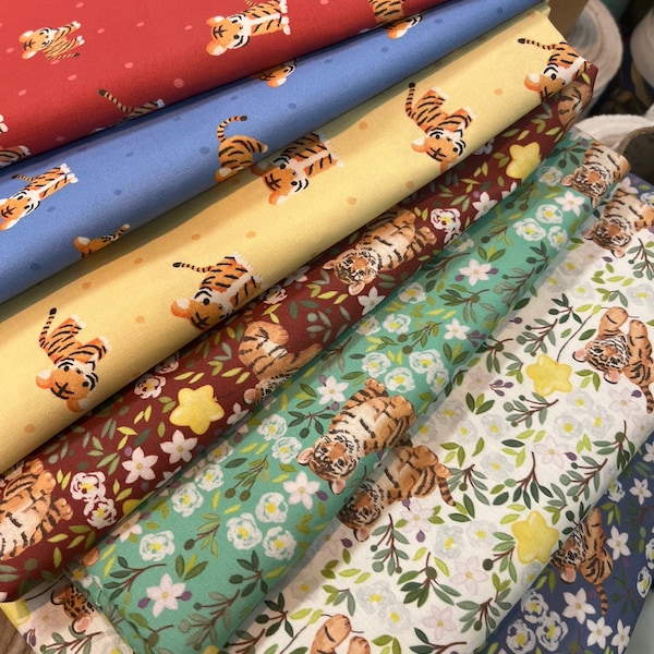 Tiger Fabric - Etsy