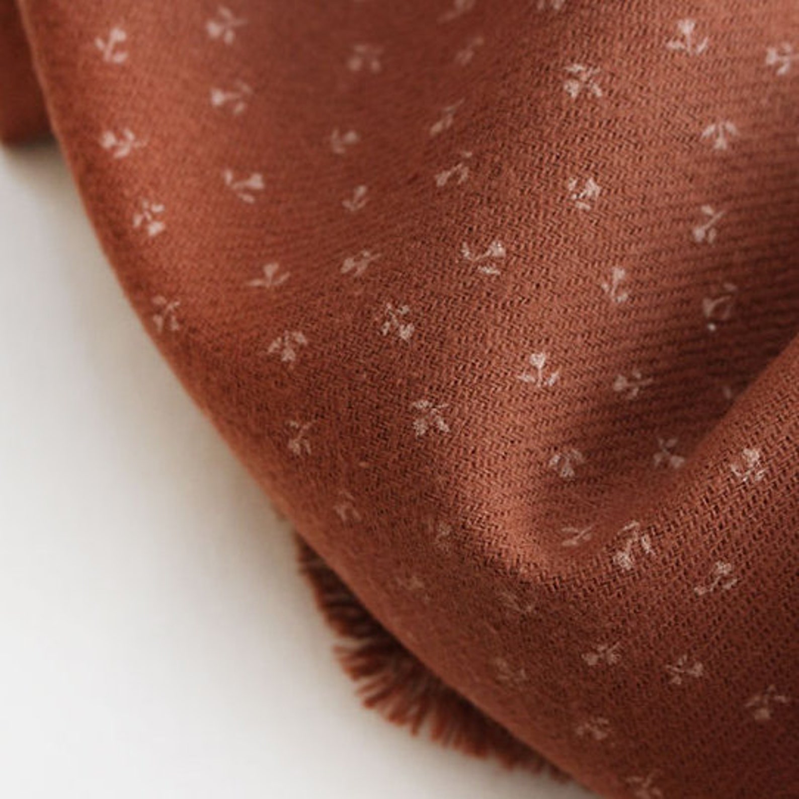 Cotton Fleece Fabric by the yard Flower Fabric 58 wide | Etsy