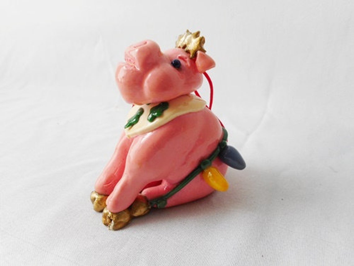 Silvestri Christmas Tree Pig Ornament Vintage Home Decorations - Etsy