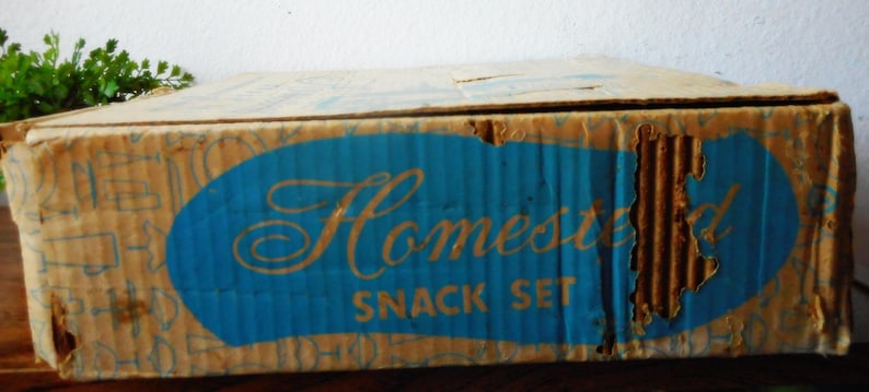 Vintage, 1950s Snack Trays, Hospitality, Federal Glass - Etsy