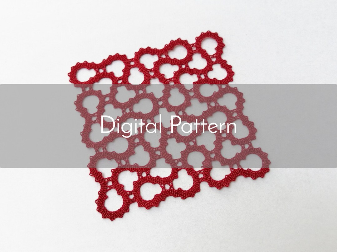Idrija Bobbin Lace Pattern - Small Lace Doily for Decoration or for a ...