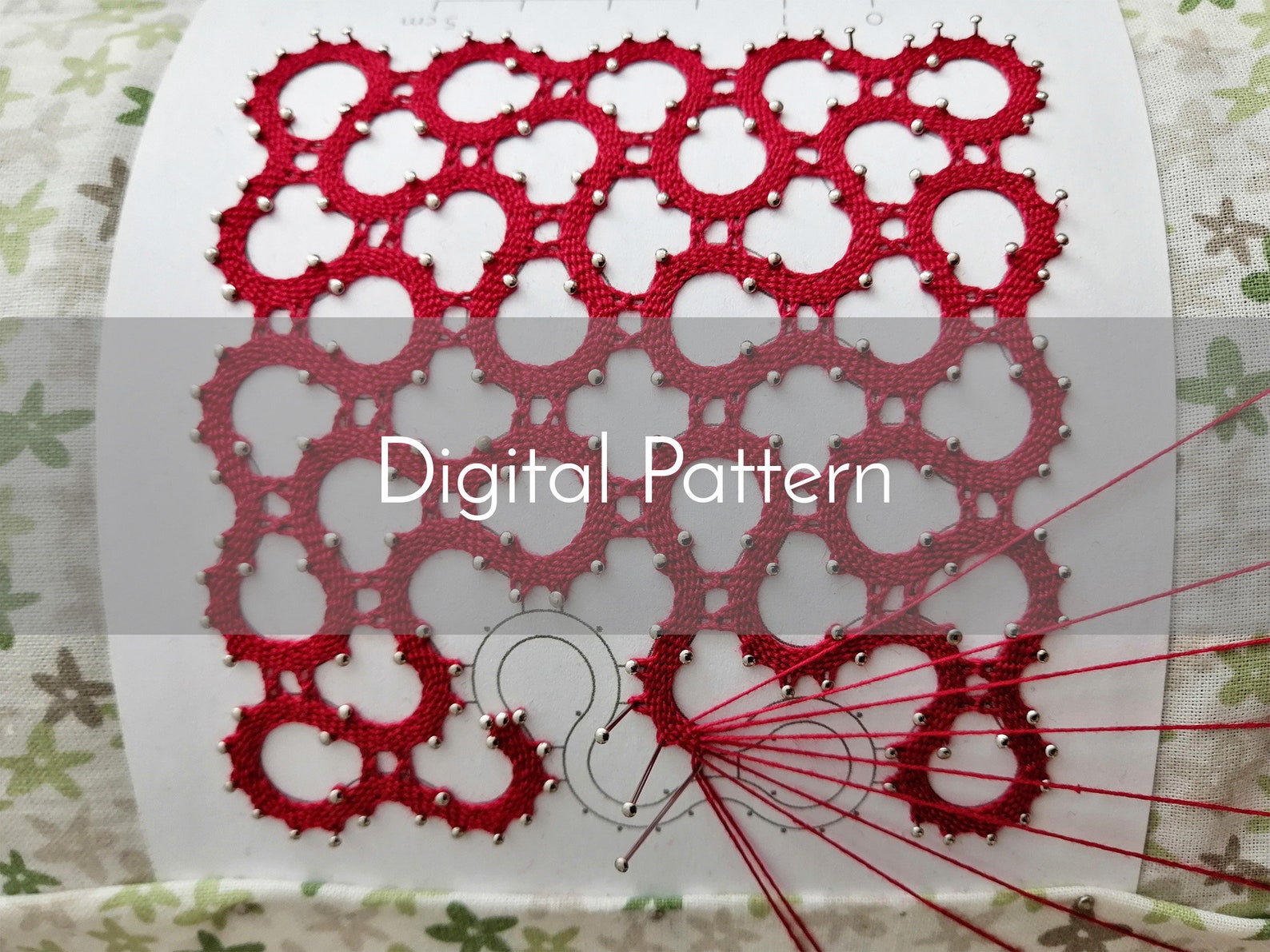 Idrija Bobbin Lace Pattern - Small Lace Doily for Decoration or for a ...