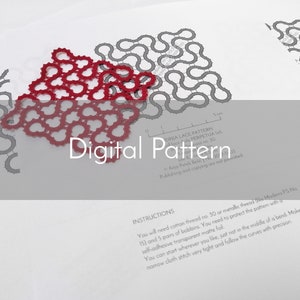 Idrija Bobbin Lace Pattern - Small Lace Doily for Decoration or for a ...