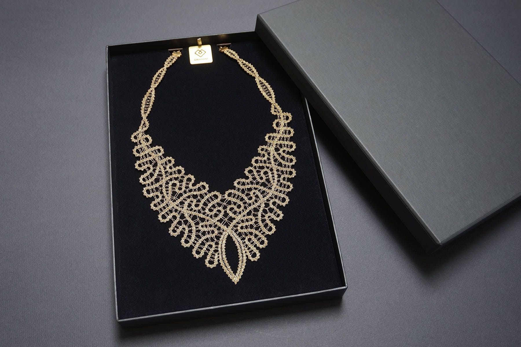 Baroque Statement Lace Necklace Handmade Idrija Lace - Etsy