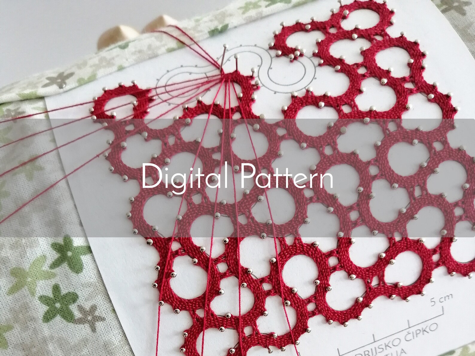 Idrija Bobbin Lace Pattern - Small Lace Doily for Decoration or for a ...