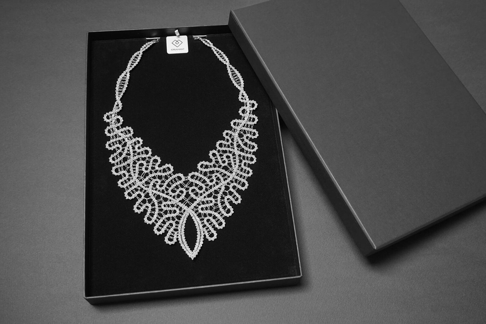 Baroque Statement Lace Necklace Handmade Idrija Lace - Etsy
