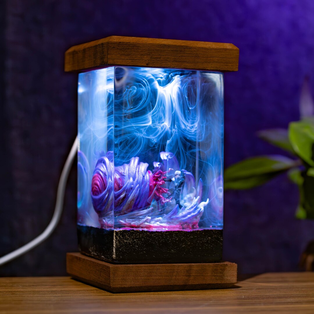 Go,jo Sat,oru Anime Epoxy Resin Wood Lamp Night Light Unique Her Him ...