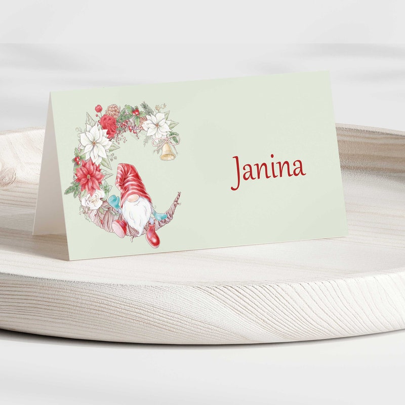 Christmas Place Card - Etsy