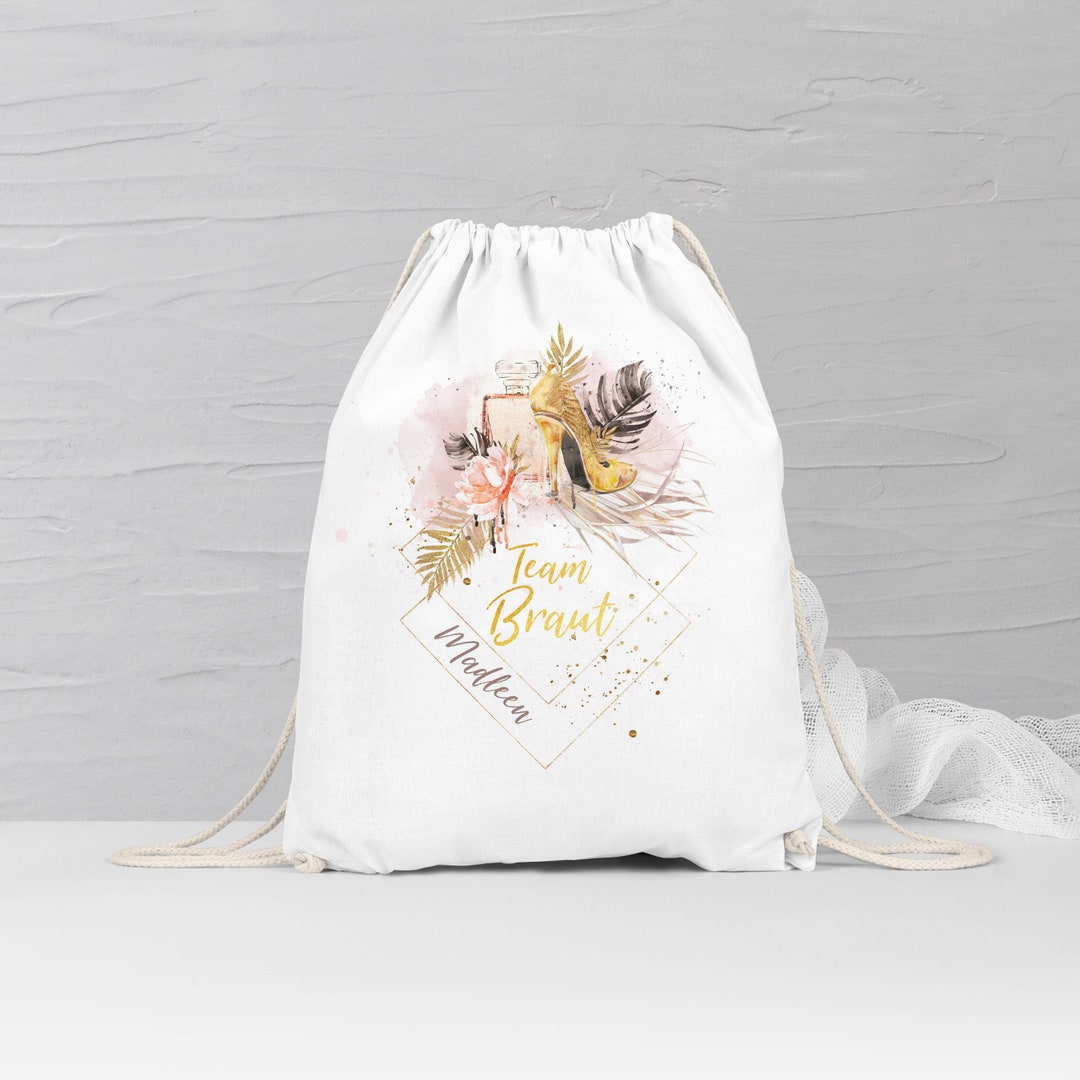 Team Bridal Backpack Gym Bag Customizable Bag Named Hen Party Bride and ...