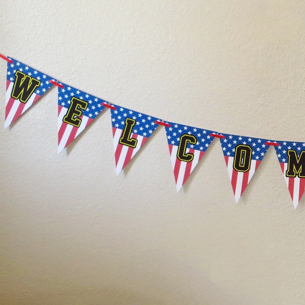 Welcome Home Soldier Banner - Etsy