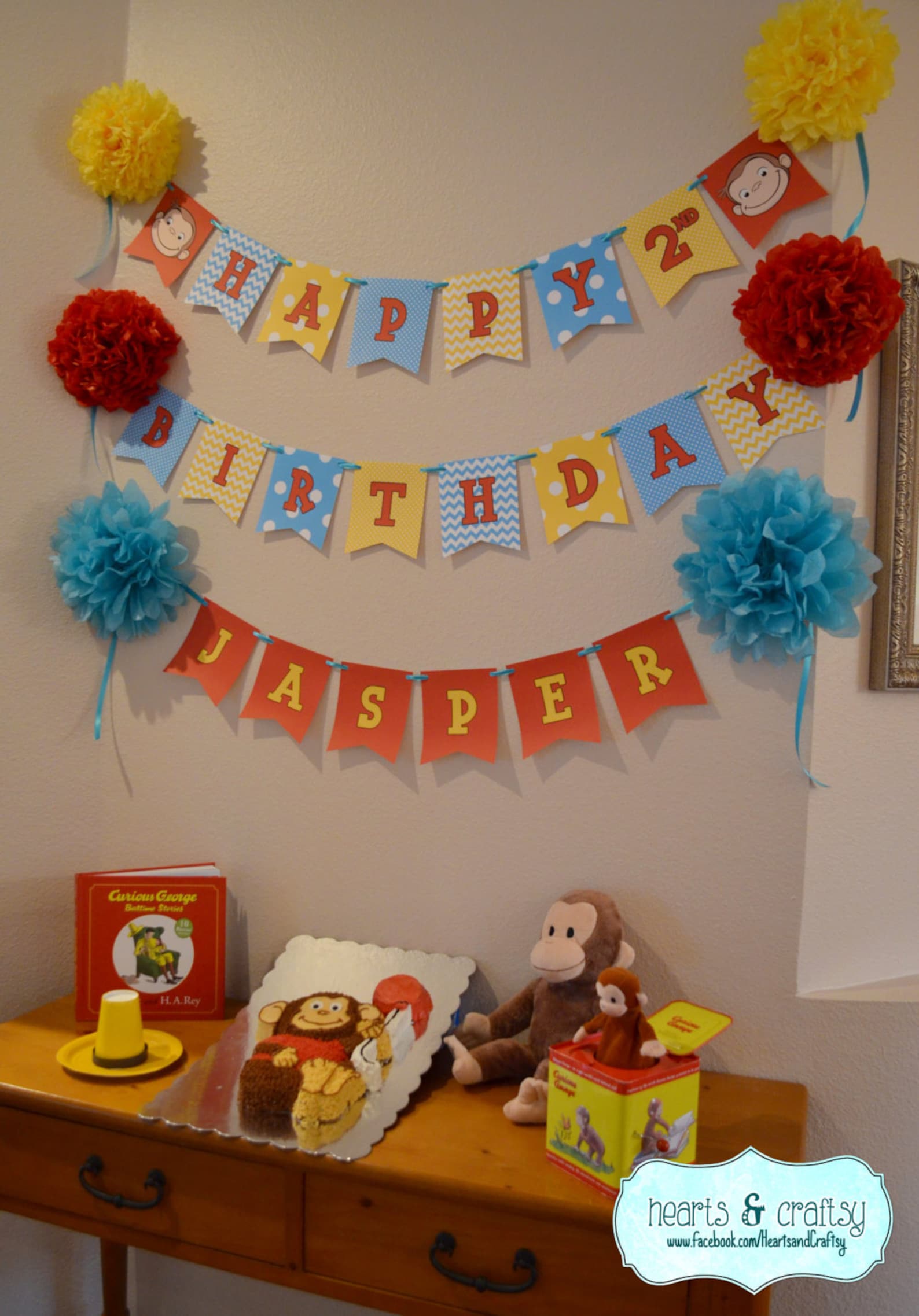 Curious George Party Table Tents DIY / Food Labels / Place - Etsy