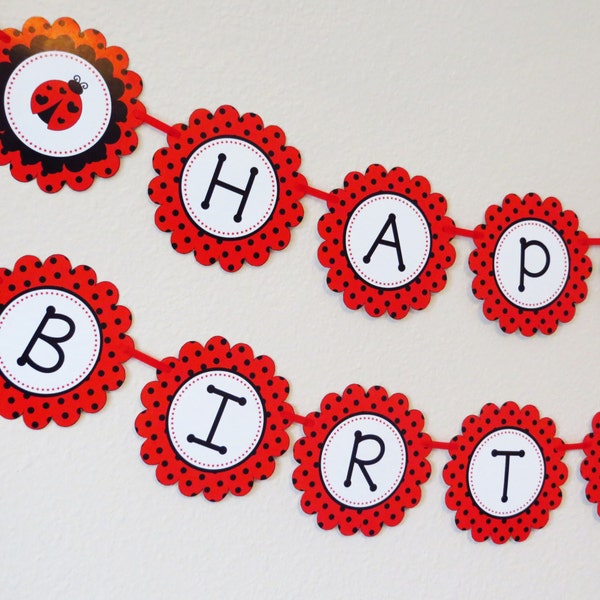 Ladybug Banner - Etsy